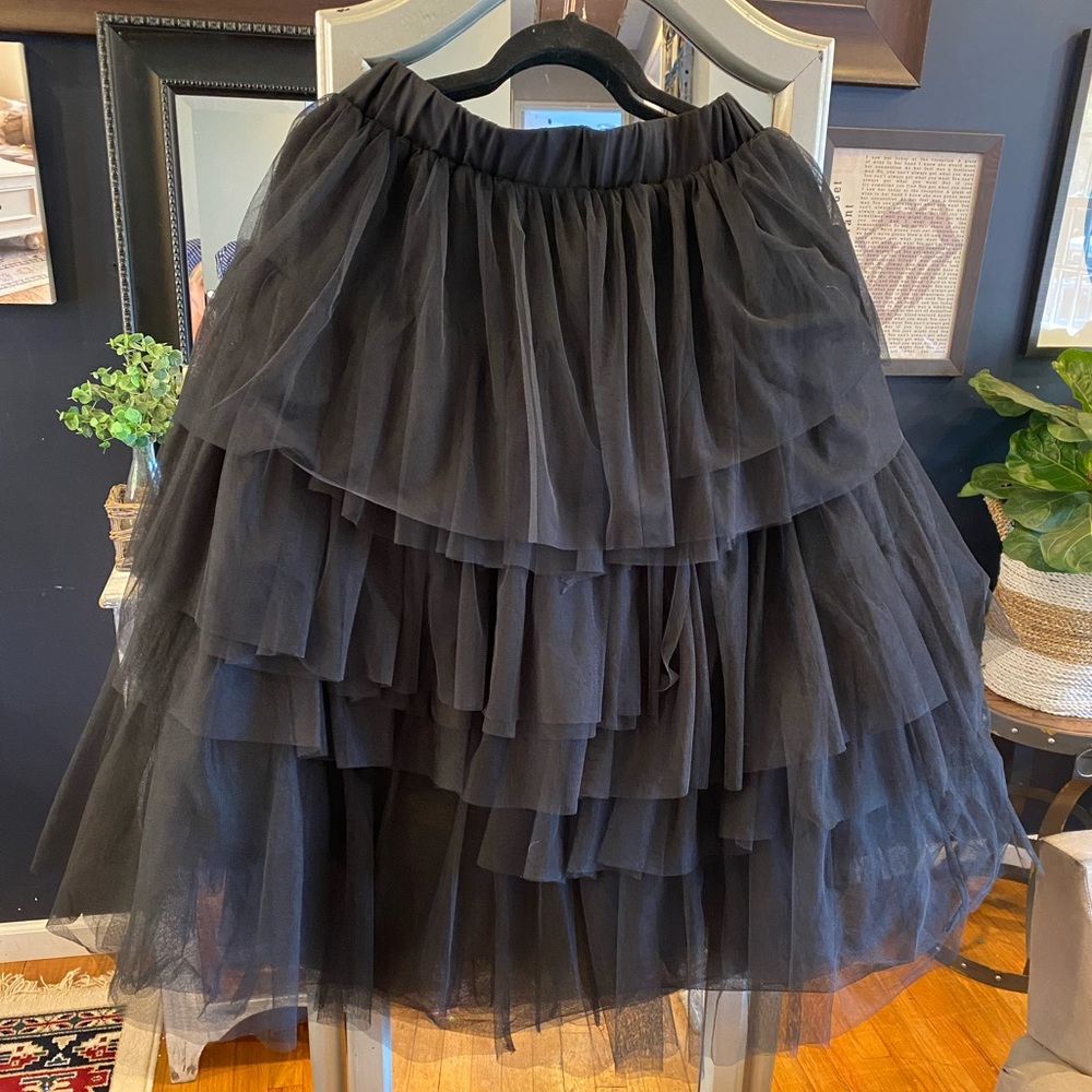 Black Tulle Skirt - Gem